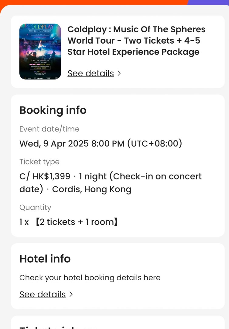 Coldplay Concert Hong Kong, Tickets & Vouchers, Flights & Overseas ...
