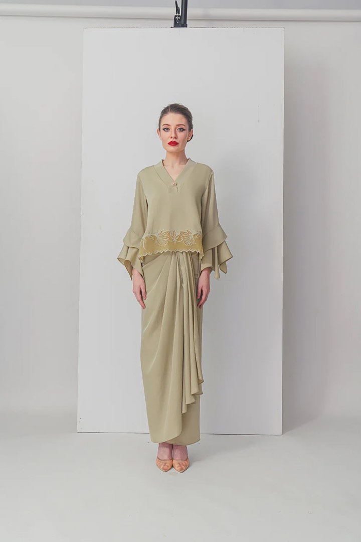 dplkl azalea baju kurung in sage green ( davis to wear ), Women's ...