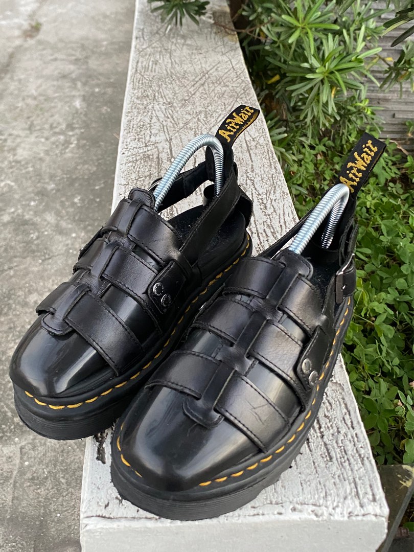 Dr. Martens Terry Leather Sandals, Women's Fashion, Footwear, Sandals ...