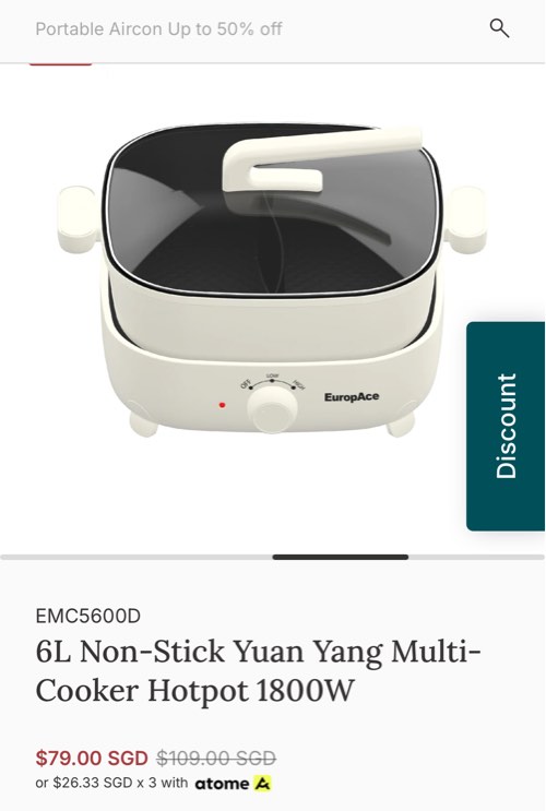 Europace Hotpot multi cooker , Furniture & Home Living, Kitchenware ...