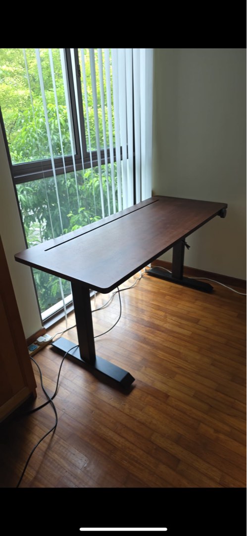 Everdesk+ max standing table (black frame), Furniture & Home Living ...