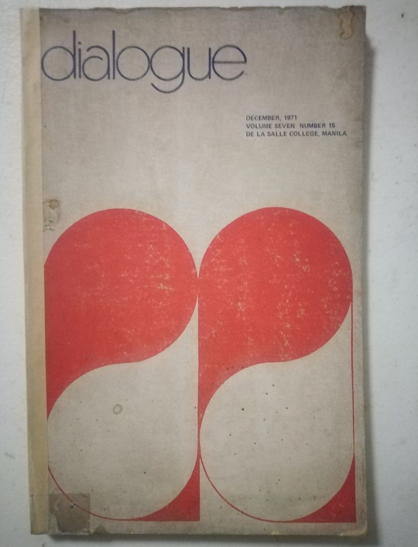 (EXTREMELY RARE) 1971 Dialogue Vol. 7 No. 15 (Philippine Historiography ...