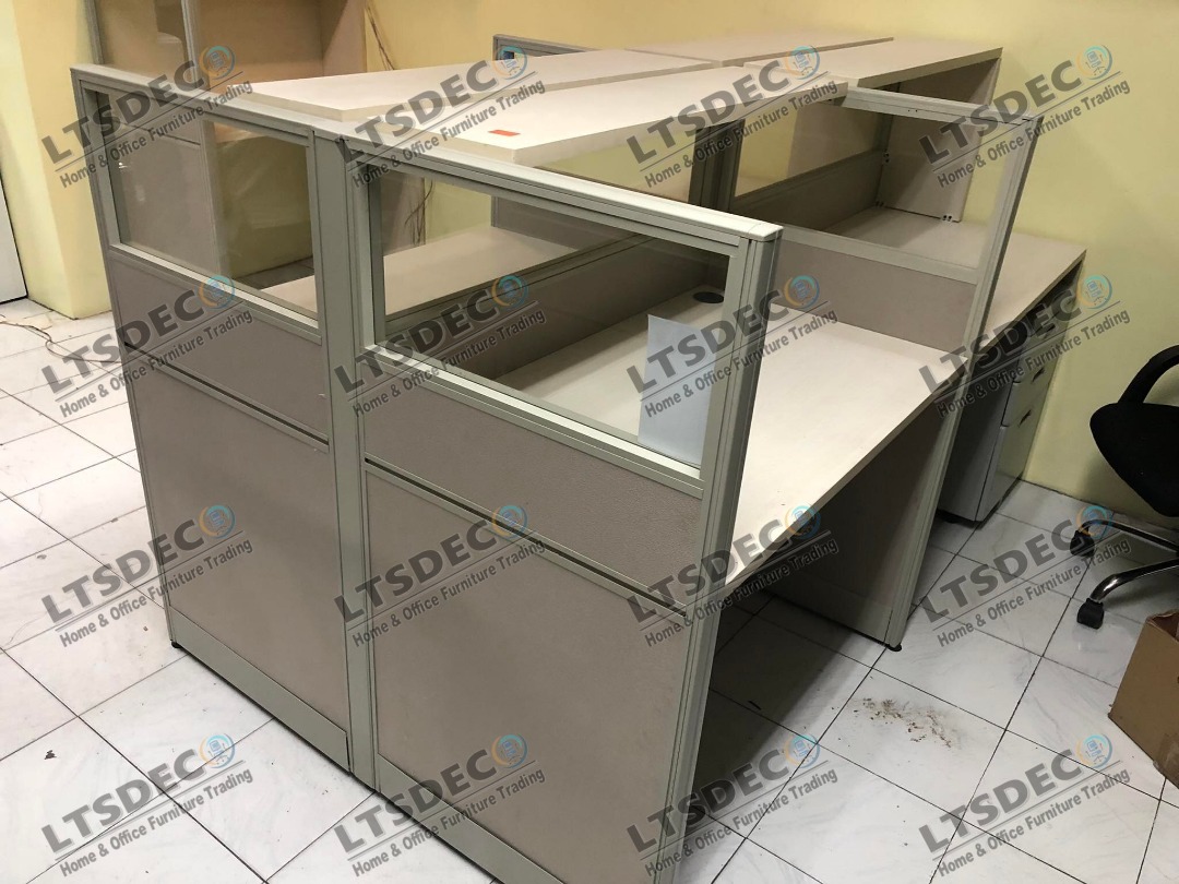 FACE TO FACE WORKSTATION CUBICLE | OFFICE PARTITION | OFFICE FURNITURE, Furniture & Home Living ...