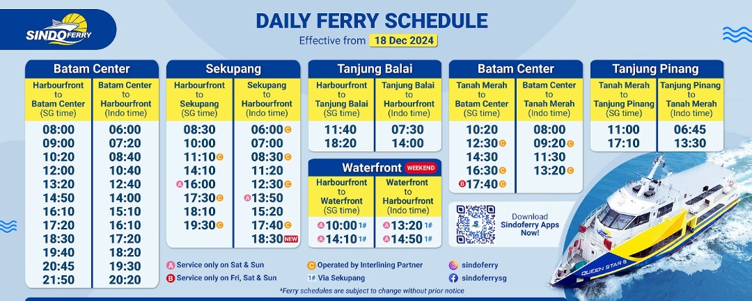 Batam Ferry Ticket (E-Tickets) – 2-Way, Nett Price All-In, Cheaper Than ...