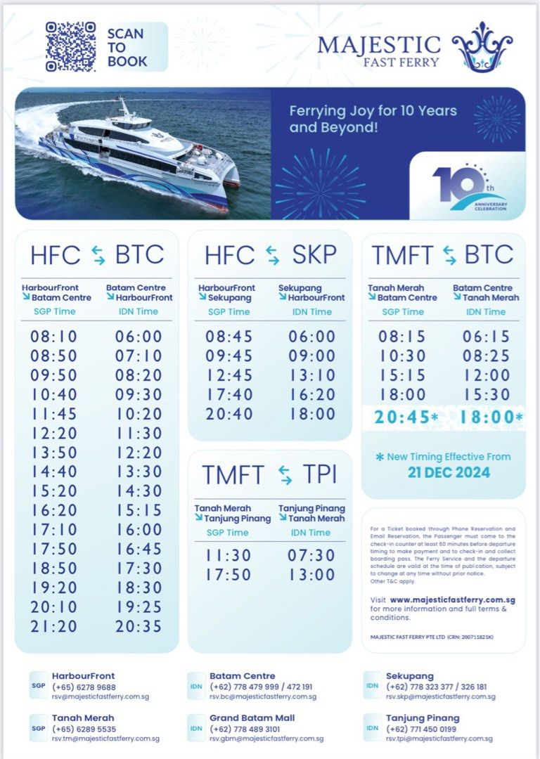 Batam Ferry Ticket (E-Tickets) – 2-Way, Nett Price All-In, Cheaper Than ...