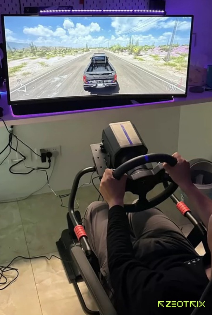 Foldable Compact Sim Racing Cockpit Seat - Compatible with Logitech G29 ...