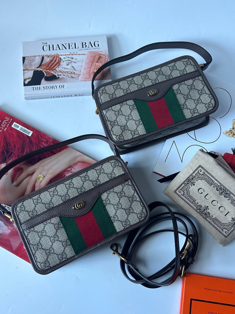 Gucci ophidia kili bag with strap dustbag booklet twoway sling, Luxury, Bags & Wallets on Carousell