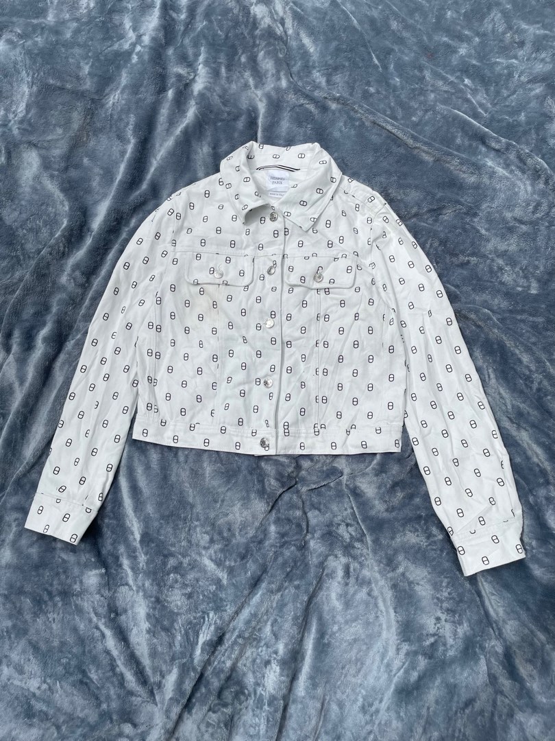 Hermes Denim Jacket, Women's Fashion, Coats, Jackets and Outerwear on ...