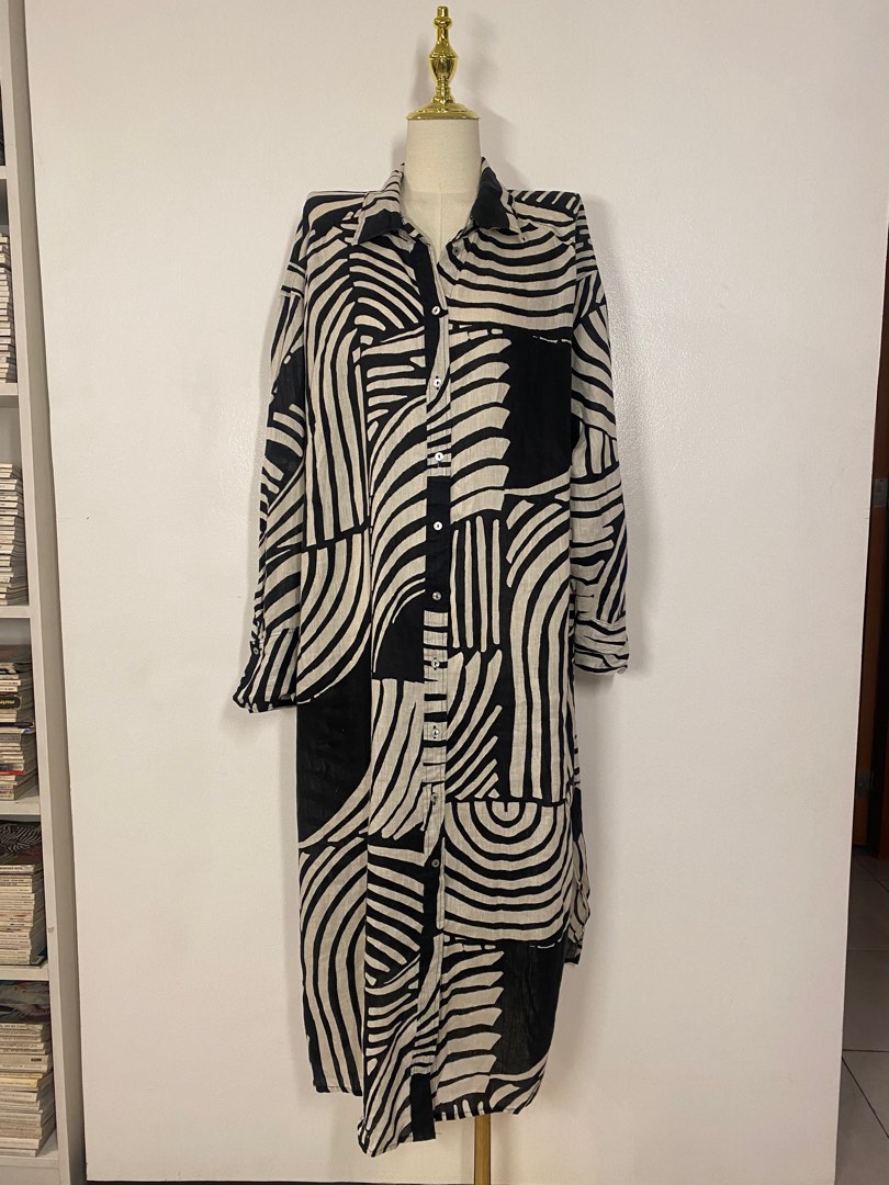 H&M Line Art Plus Size Dress, Women's Fashion, Dresses & Sets, Dresses ...