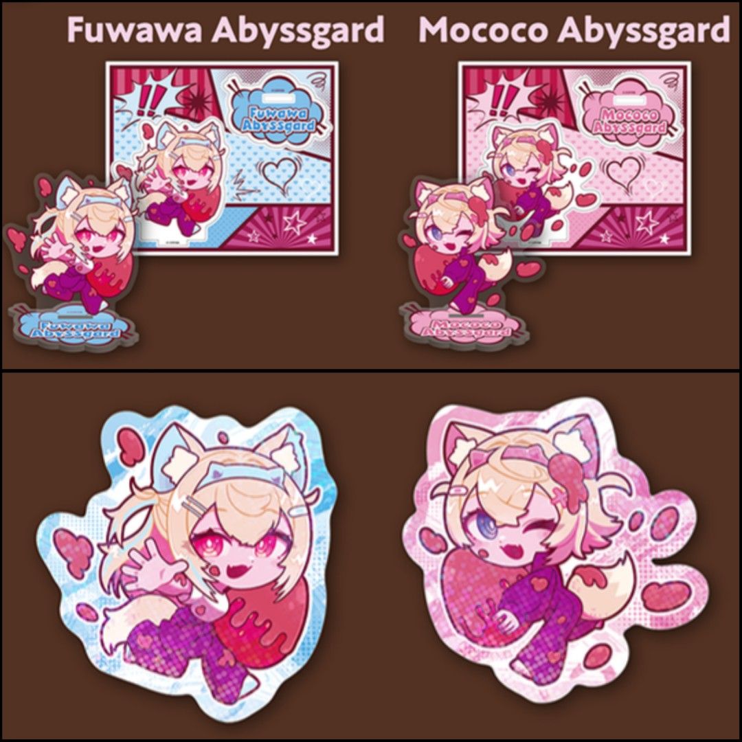[Hololive] Valentine's Day 2025 FuwaMoco Acrylic Stand & Sticker Set ...
