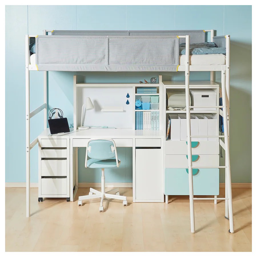 IKEA MICKE Desk & Drawer Set, Furniture & Home Living, Furniture ...