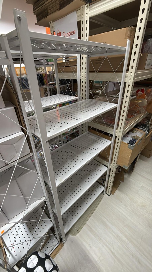 IKEA White Metal Rack (SELF COLLECTION), Furniture & Home Living ...