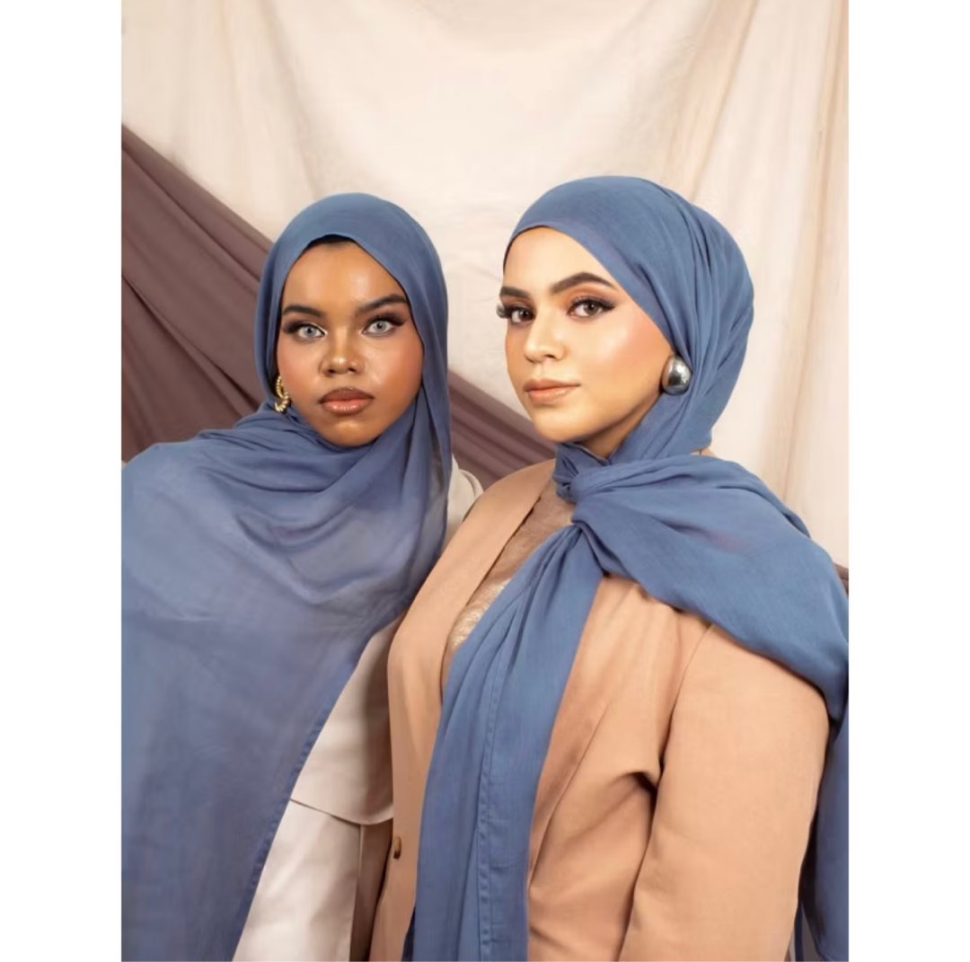 ISLA attire viscose Haze, Fesyen Wanita, Muslim Fashion, Syal di Carousell