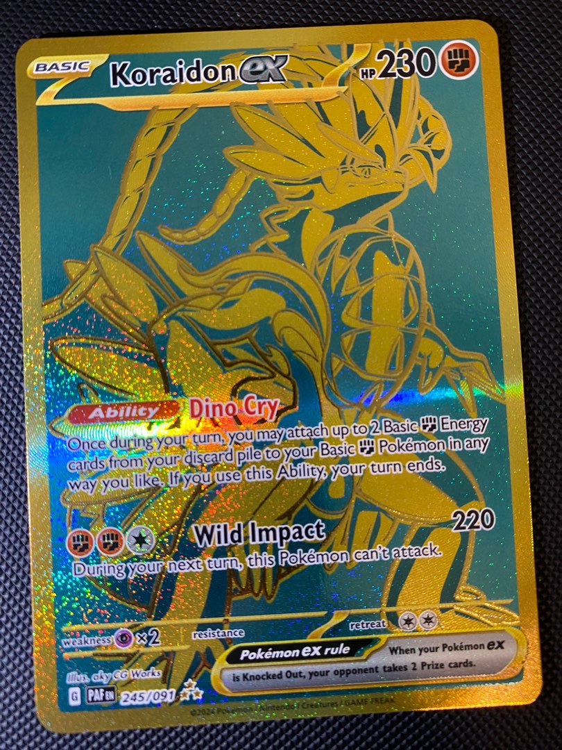 Koraidon Ex- Pokemon Paldean Fates, Hobbies & Toys, Toys & Games on ...