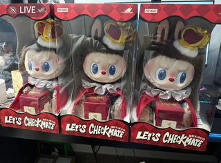 (預訂) LABUBU 象棋大冒險 系列 大國王 國王 皇后 LET’S CHECKMATE THE MONSTERS 搪膠 玩偶 毛絨公仔 ...