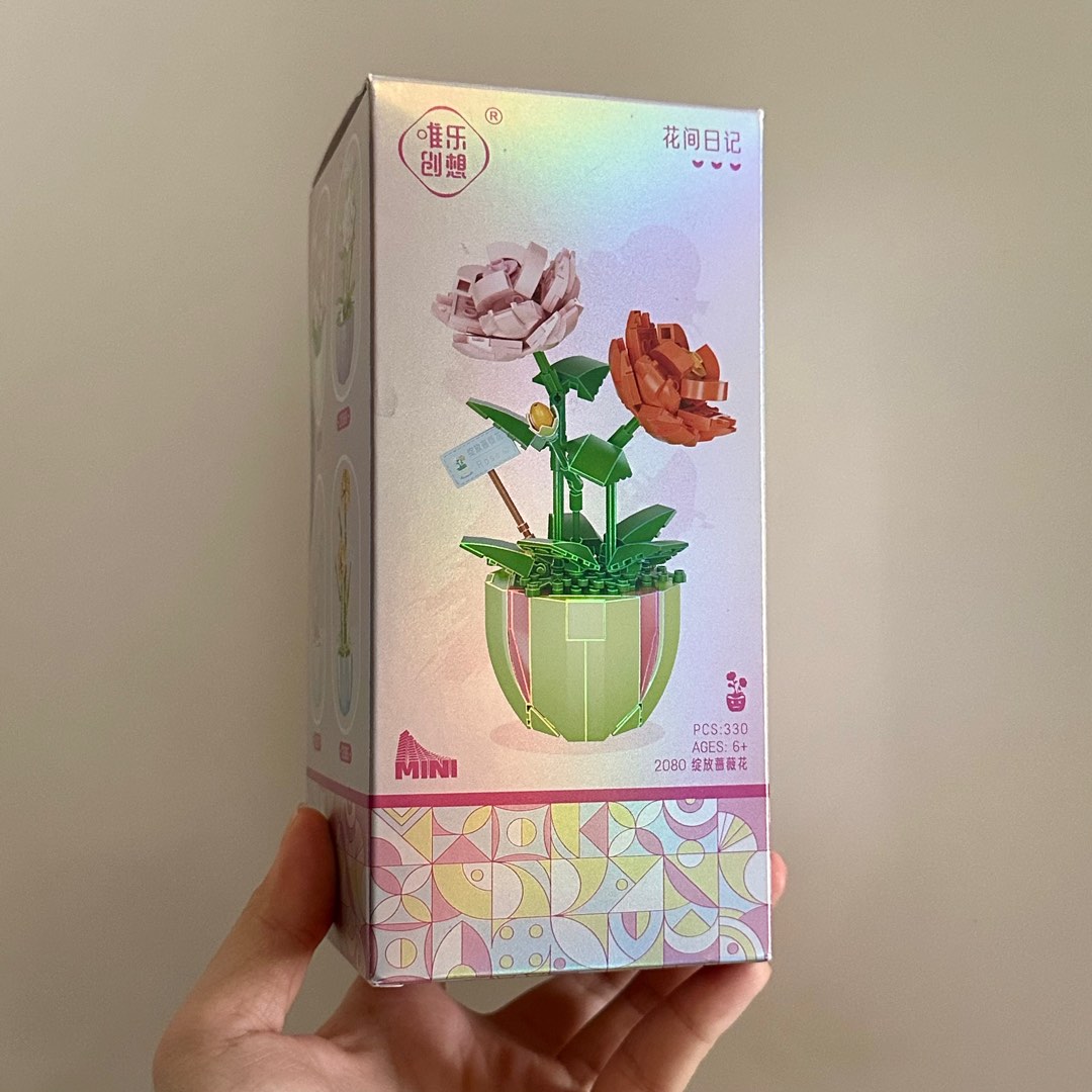 Lego Brick Flower - Bunga Mawar, Toys & Collectibles, Mainan di Carousell