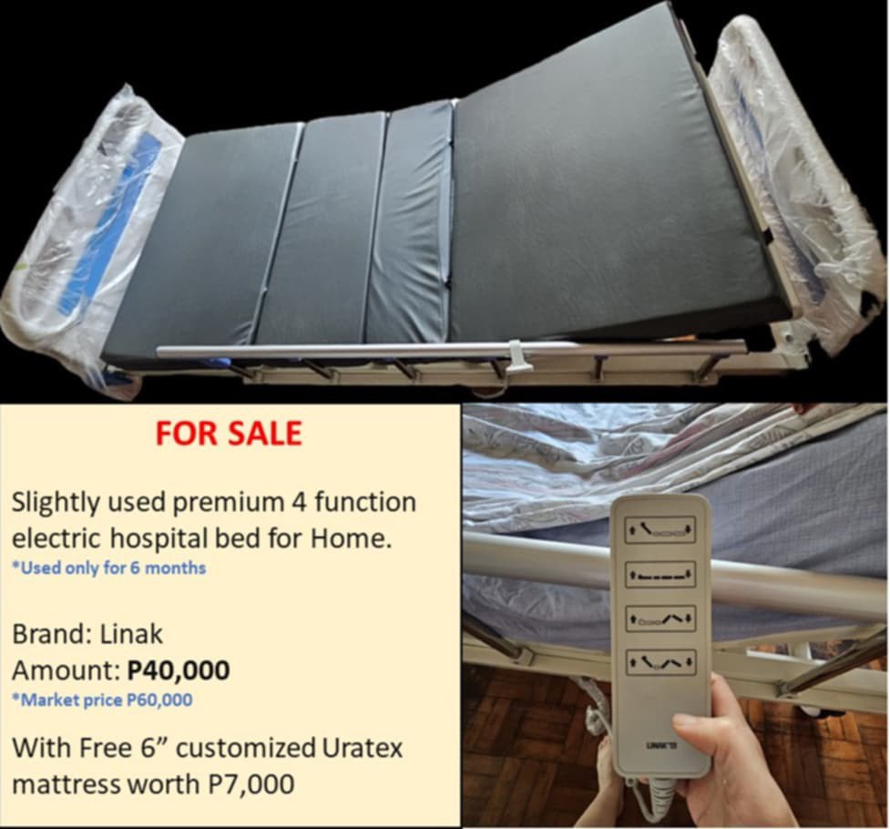 LINAK Electrical Hospital Bed, Furniture & Home Living, Furniture, Bed ...