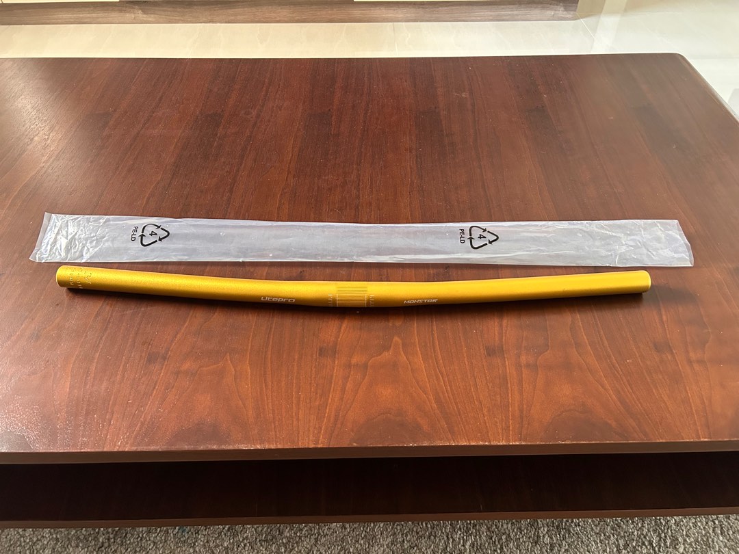 Litepro Monster Matt Gold 580mm Handle Bar, Sports Equipment, Bicycles ...
