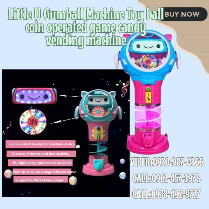 Little U Gumball Machine Toy ball coin operated game candy vending ...