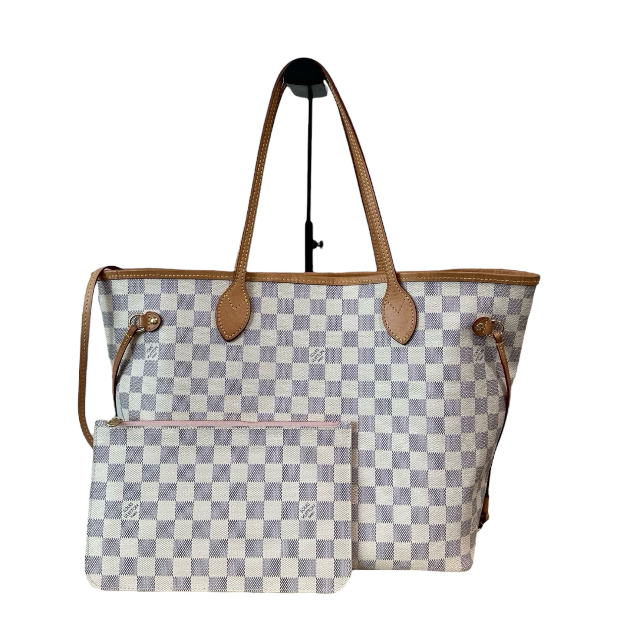 Louis Vuitton Neverfull MM in Damier Azur, Luxury, Bags & Wallets on ...