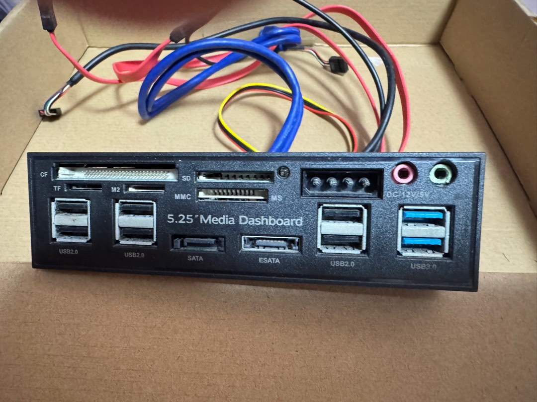 Media Dashboard with USB ports and SD reader, Computers & Tech, Parts ...