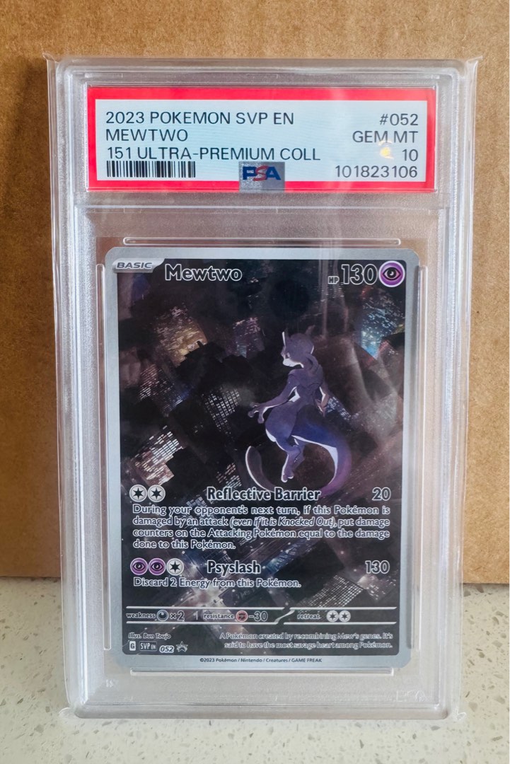 [PSA 10] Mewtwo 052 SVP Slab - 151 UPC Black Star Promo, Hobbies & Toys ...