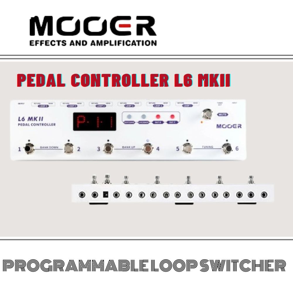 Mooer Pedal Controller L6 MKII Programmable Loop Switcher, Hobbies ...