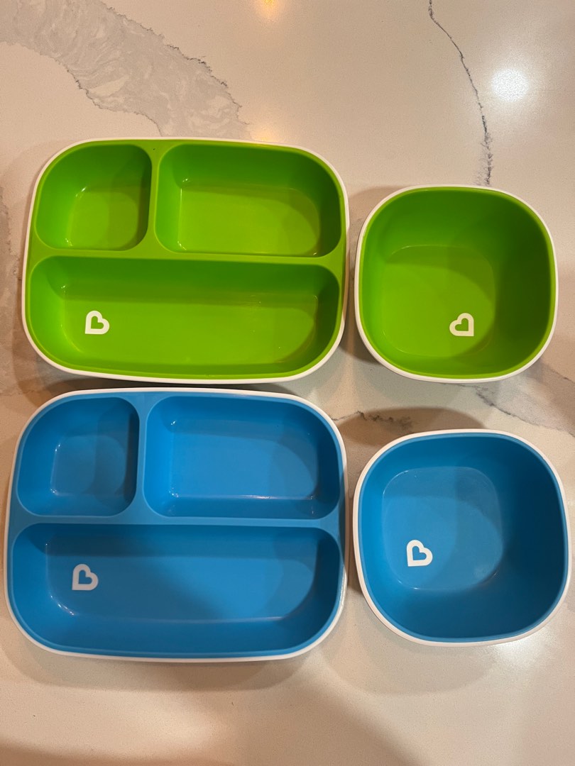Munchkin Kids plate and bowl, Babies & Kids, Nursing & Feeding, Weaning ...