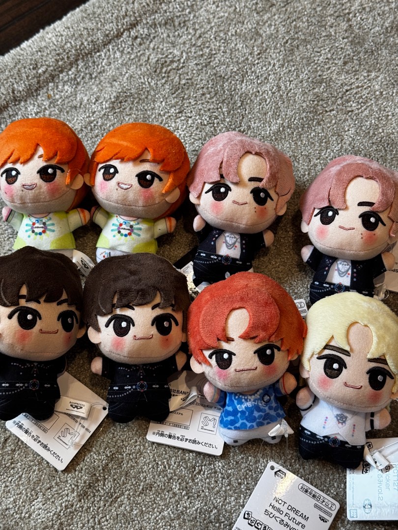 NCT Dream & 127 Bandai Japan Plushies Official SM MD, Hobbies & Toys ...