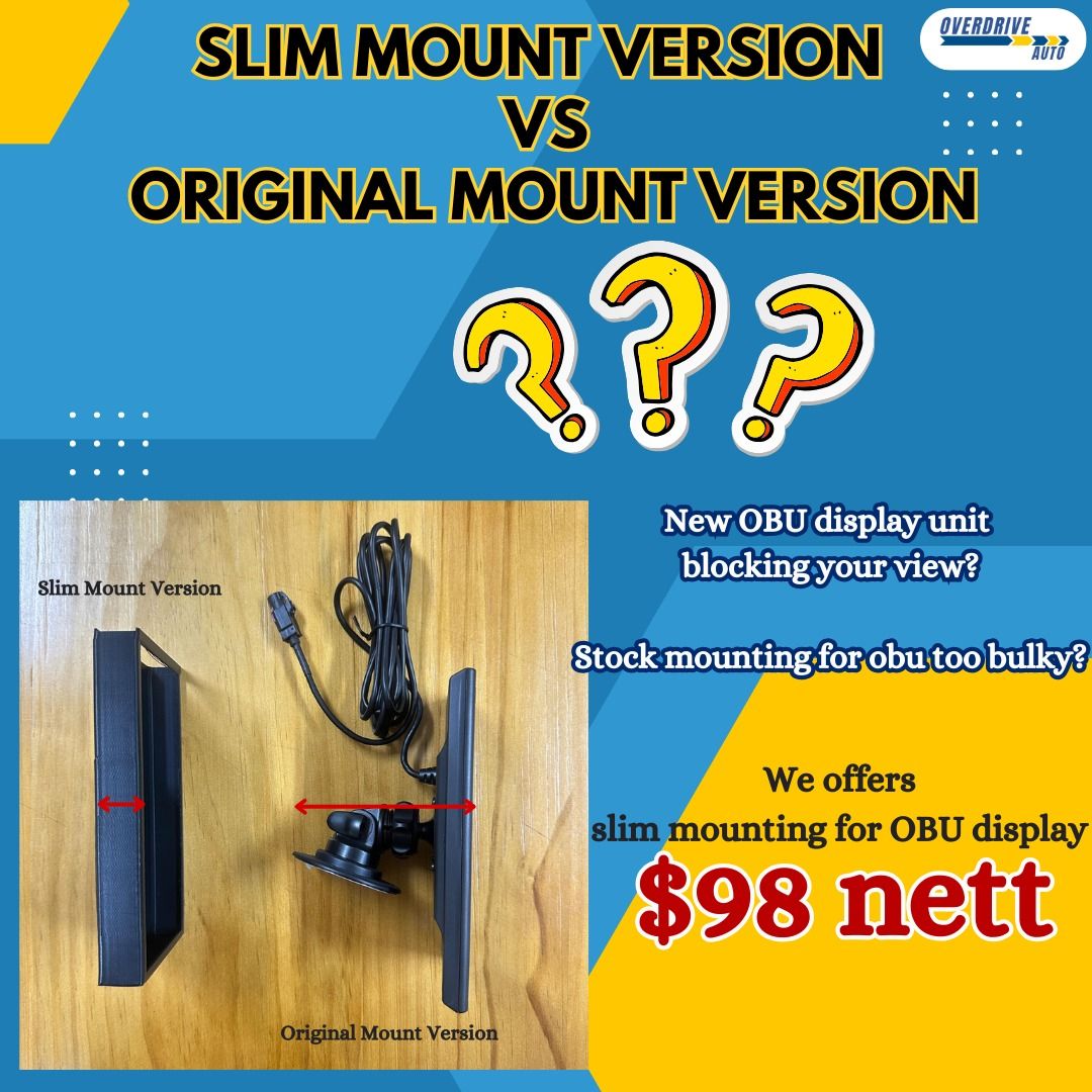 OBU 2.0 SLIM MOUNT OBU 2.0 SCREEN RELOCATION, Car Accessories ...