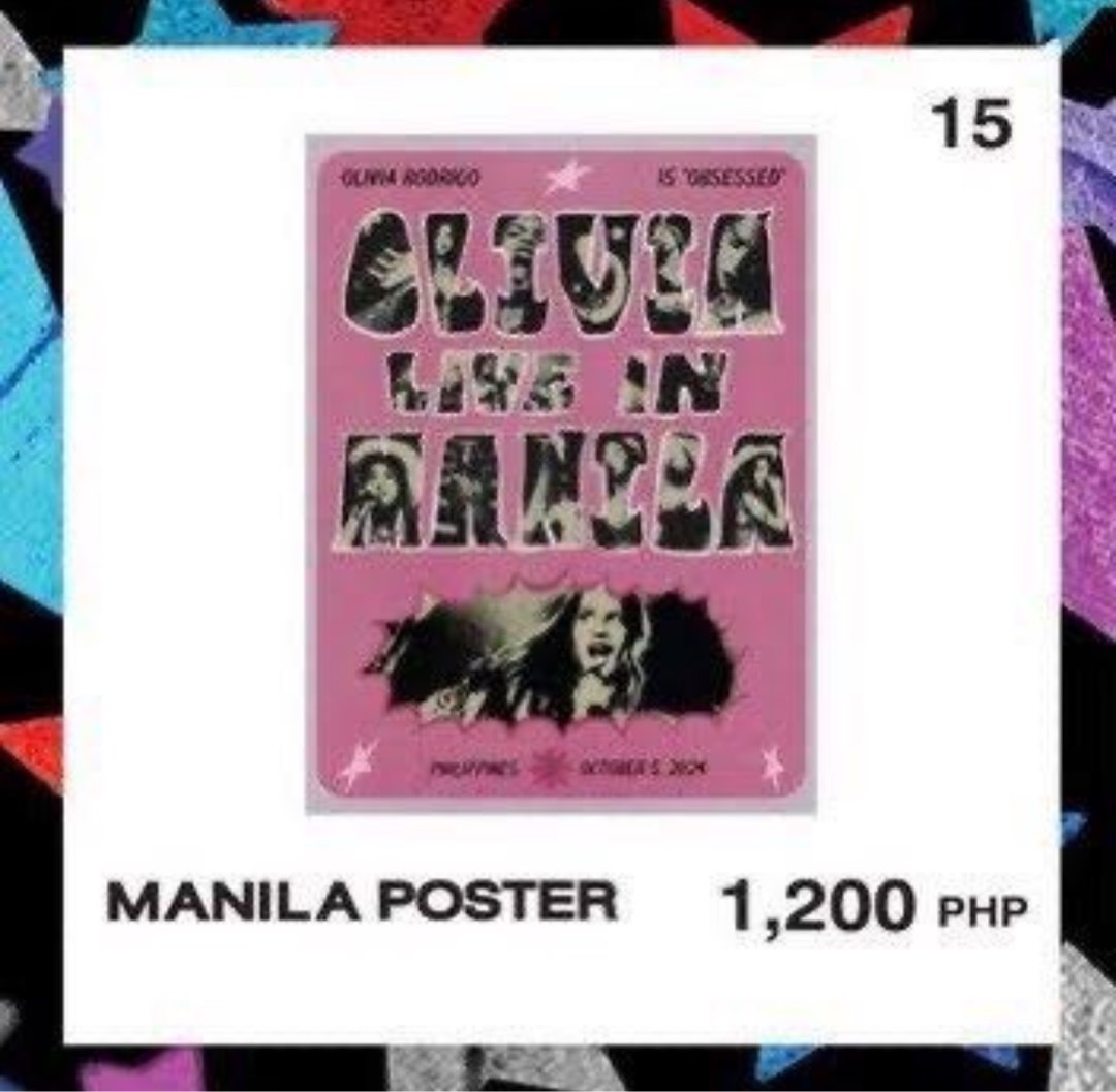 Olivia Rodrgio GUTS world tour Manila Philippines official poster ...