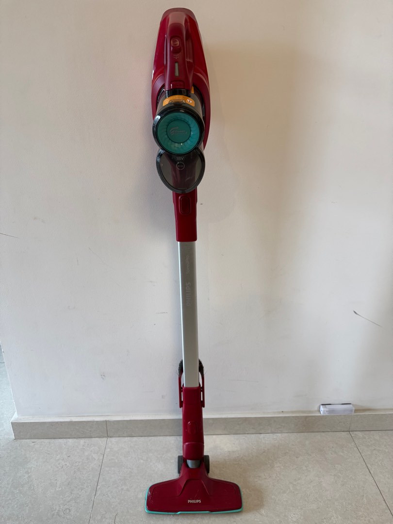 Philips SpeedPro 2-in-1 Cordless Vacuum Cleaner (Monza Red), TV & Home ...