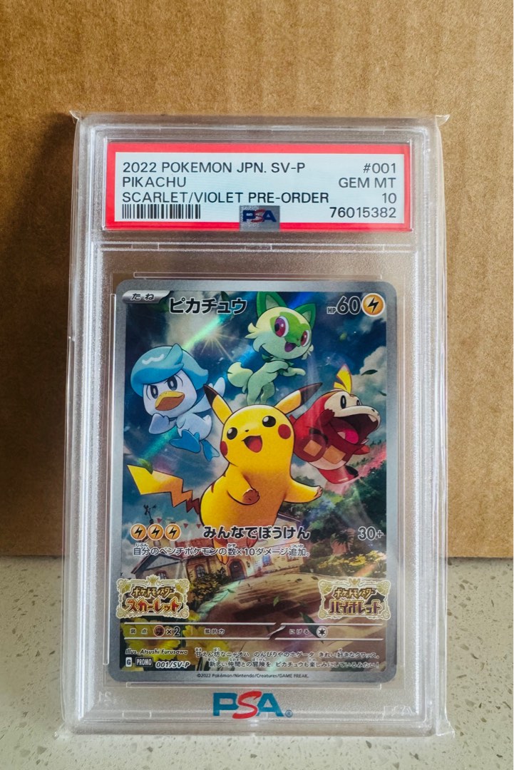 [PSA 10] Pikachu 001/SV-P Slab , Hobbies & Toys, Toys & Games on Carousell