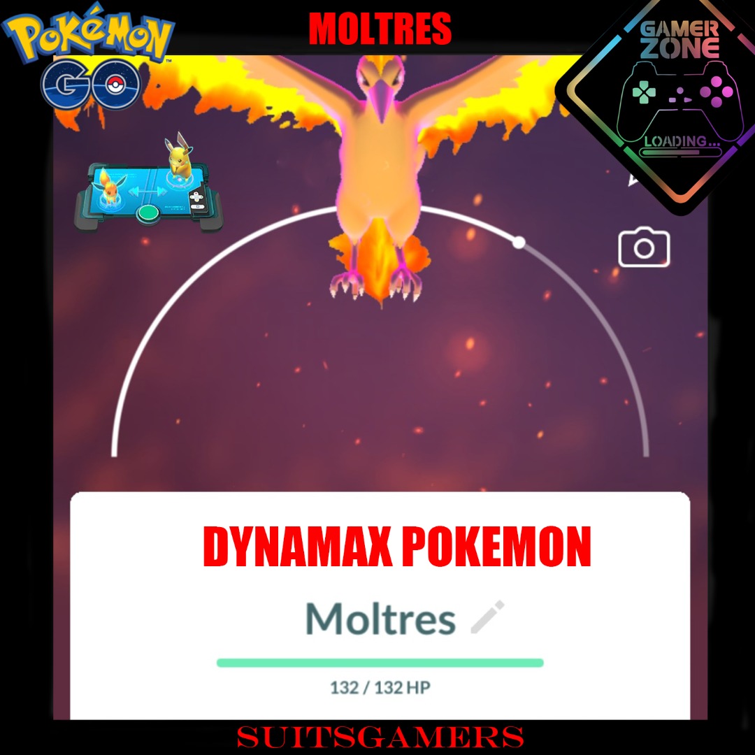 Pokemon GO - Dynamax Moltres [LEGENDARY DYNAMAX POKEMON], Video Gaming ...