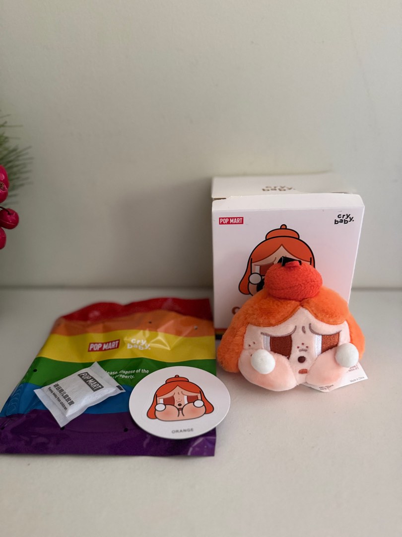 POP MART Cry Baby Cheer Up Baby in Orange, Hobbies & Toys, Memorabilia ...