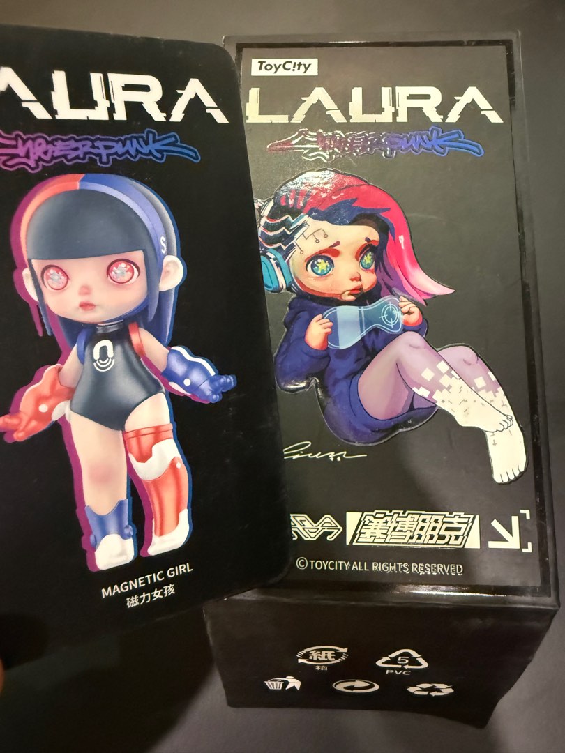 Popmart F.Un ToyCity Laura cyberpunk blind box collectible figure BNIF ...
