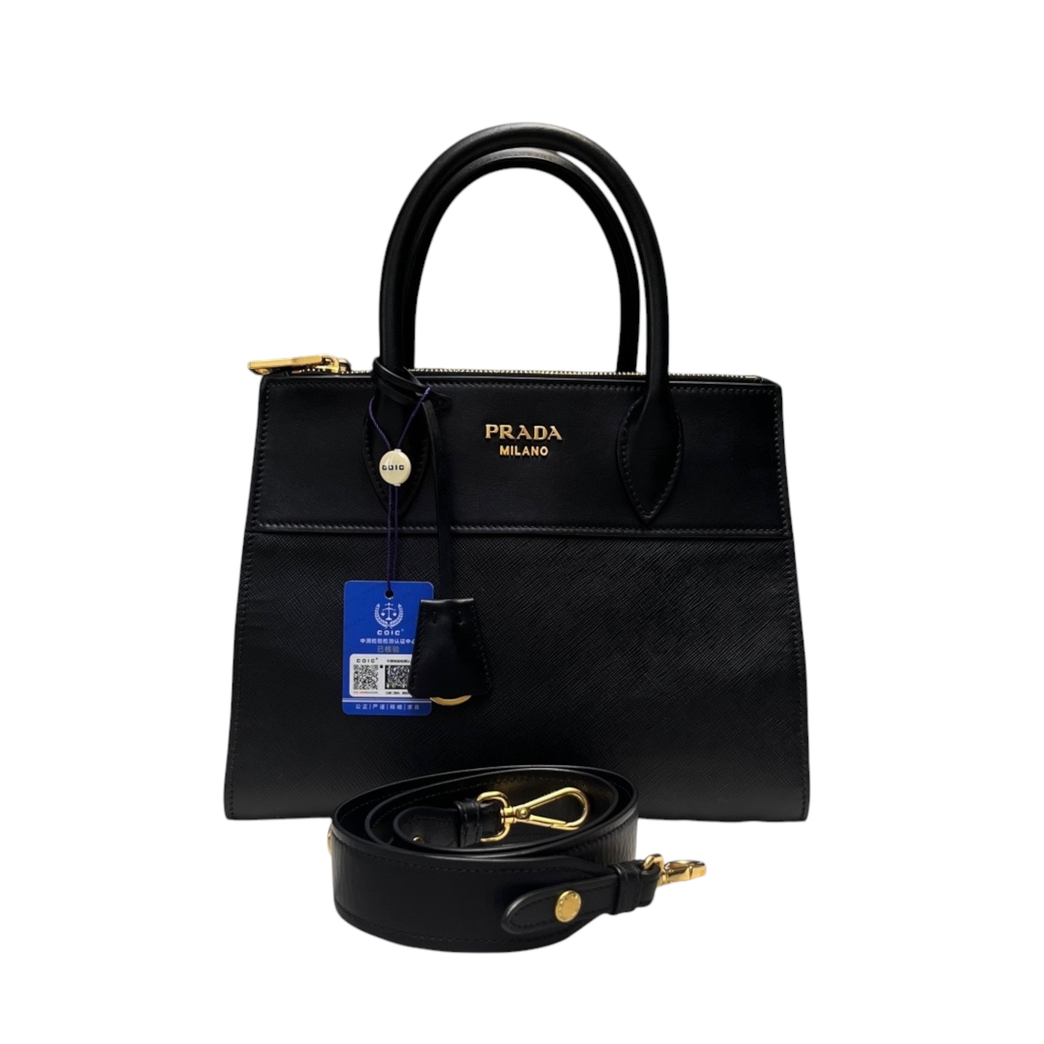 Prada Paradigme Tote in Black, Luxury, Bags & Wallets on Carousell