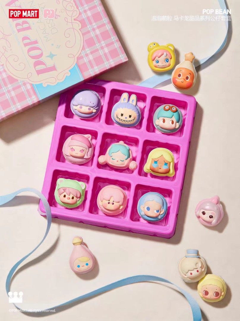 Preorder (Confirmed Design) - Popmart Pop Mart popmart Pop Bean Macaron ...