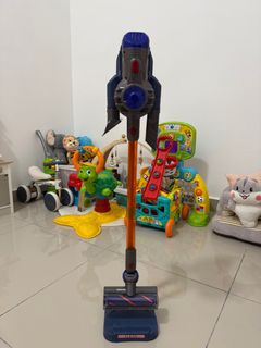 Dino Vacuum Cleaner with Music and Light Children Toy Pretend Play Kid ...