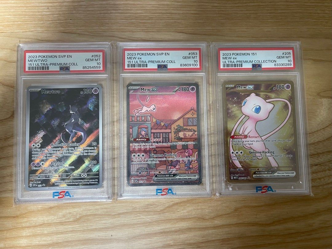 [PSA 10] 2023 Pokemon 151 UPC Promo Mew & Mewtwo #52, #53, #205 ...