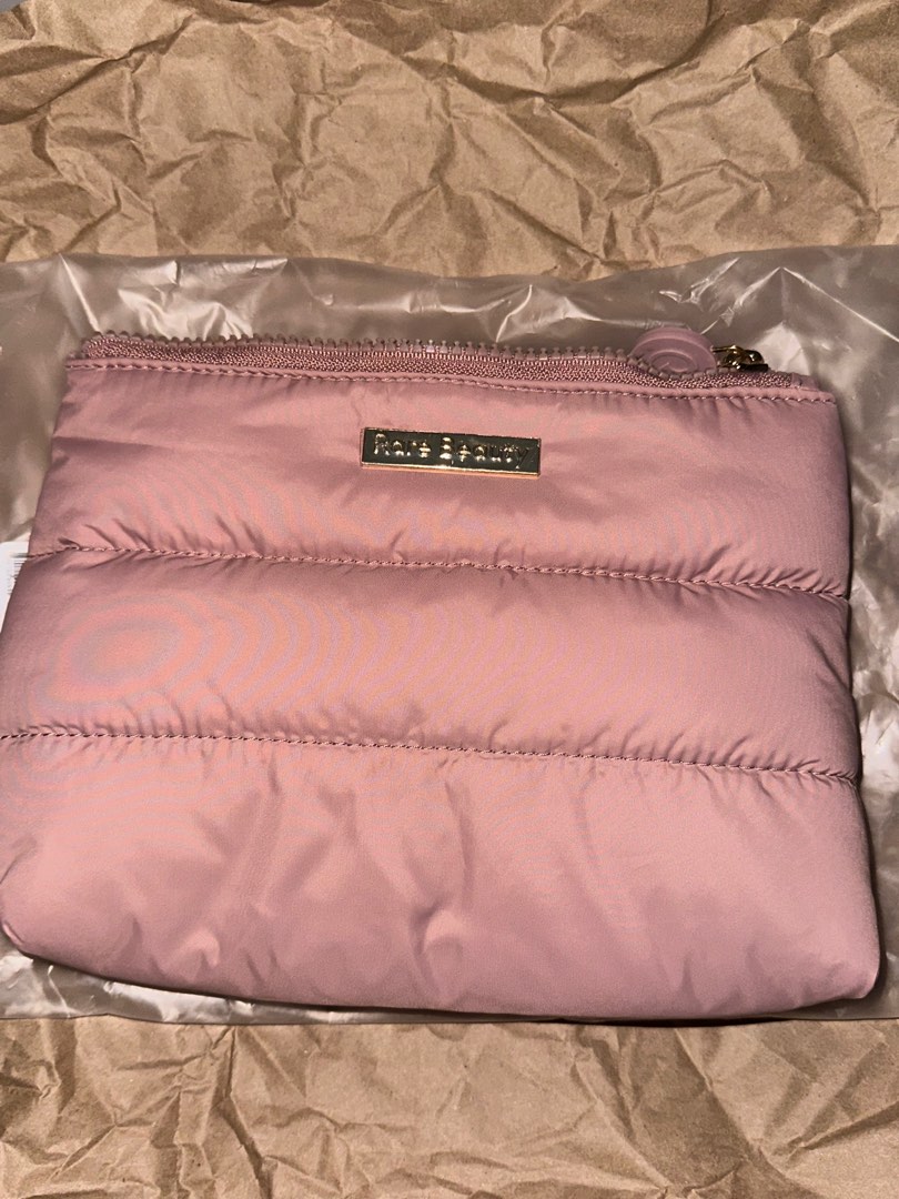 Rare Beauty Puffy Makeup Pouch in Mauve, Women's Fashion, Bags ...