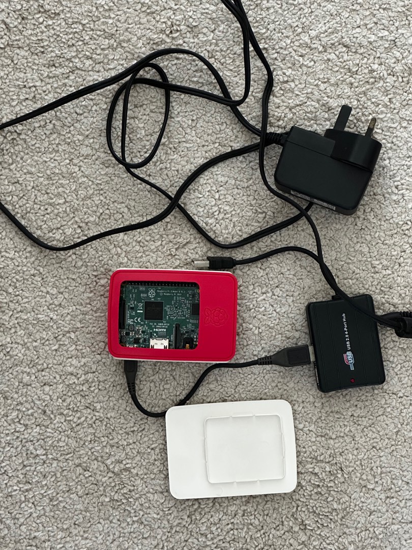 Raspberry Pi 3B with case, USB hub, and power supply, Computers & Tech, Laptops & Notebooks on ...