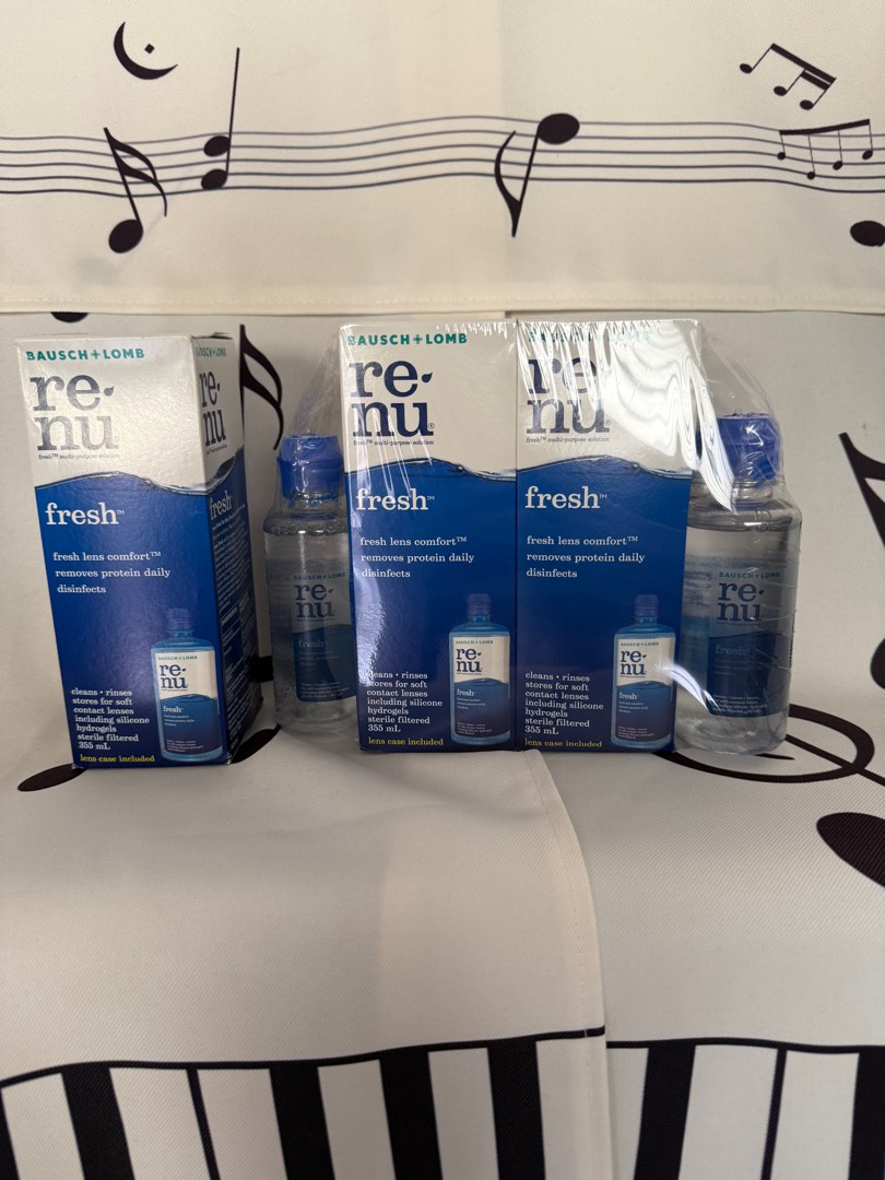 FREE Re Nu Contact lens solution, Beauty & Personal Care, Vision Care ...