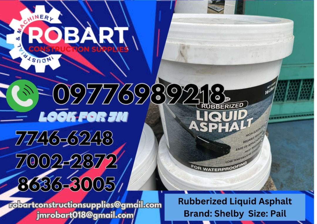 Rubberized Liquid Asphalt Brand: Shelby Size: Pai, Commercial ...