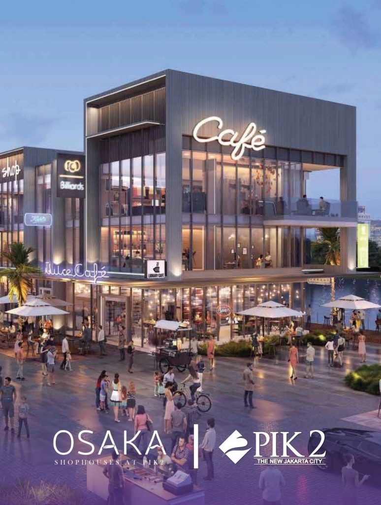 Rukan OSAKA PIK 2 strategis di depan Taman Doa dan Gereja Lady Akita ...