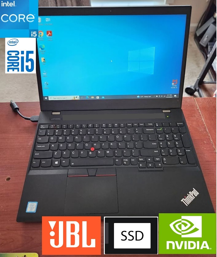 SALE! Lenovo Thinkpad i5 NVIDIA Graphics Gaming Laptop,16gb DDR4,250gb SSD,JBL Speaker,15.6 ...