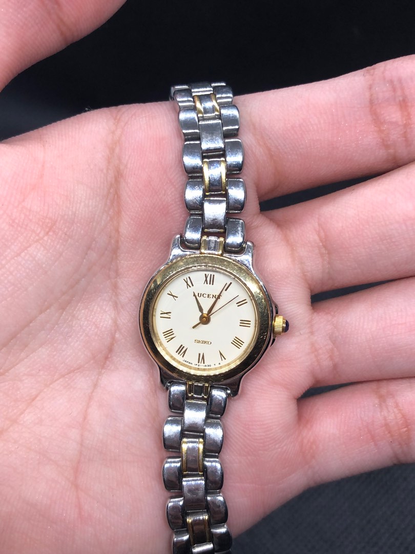 Seiko Lucent Two Tone Quartz Japan Ladies Watch, Women's Fashion, Watches & Accessories, Watches ...