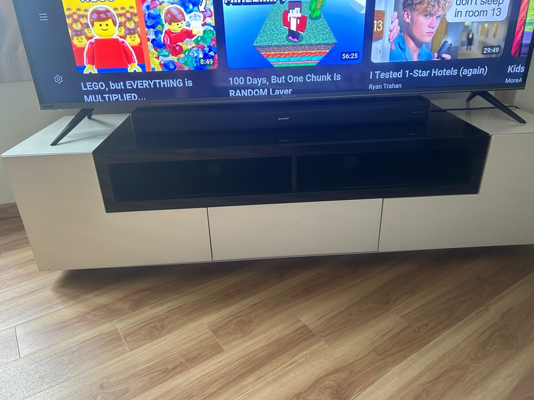 Sharp TV and console, Furniture & Home Living, Furniture, TV Consoles ...