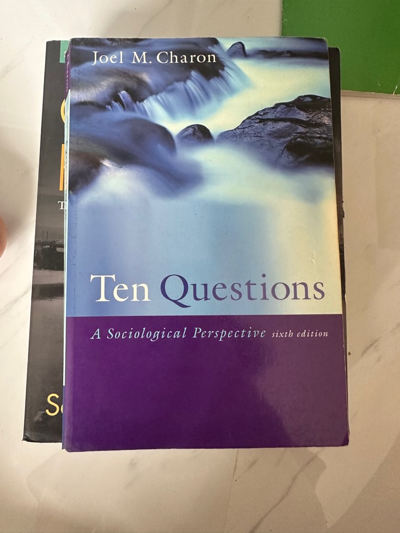 Sociology - ten questions Joel m Charon, Hobbies & Toys, Books ...