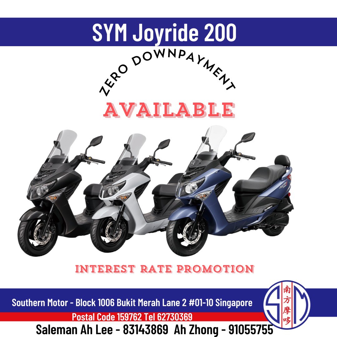 SYM Joyride 200 Ready stock!, Motorcycles, Motorcycles for Sale, Class ...